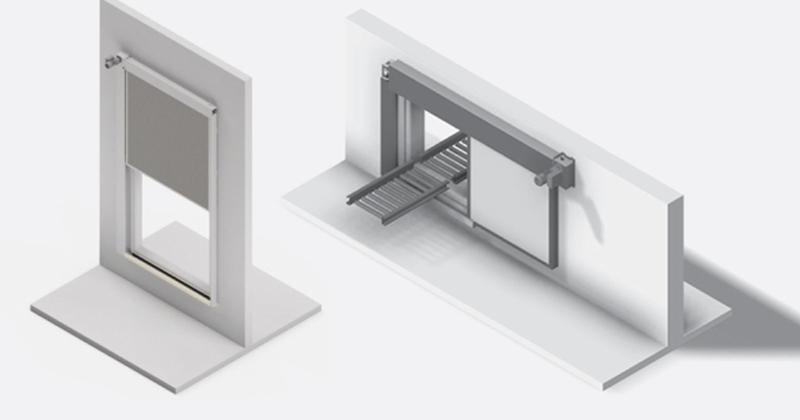 STÖBICH® RGT | Horizontal and vertical sliding fire door for conveyor ...